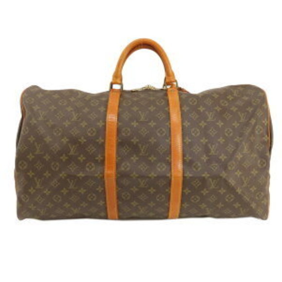 Louis Vuitton | Bags | Louis Vuitton Keepall Monogram Boston Bag Canvas ...
